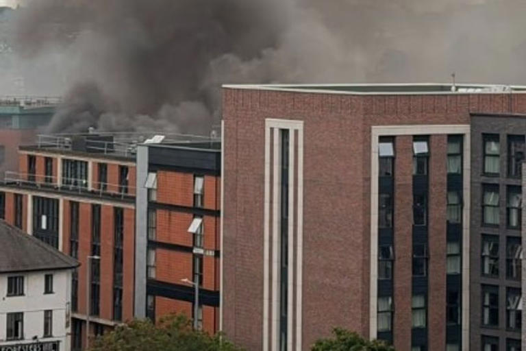 Nottingham fire as city centre rocked by 'big explosion' with ...