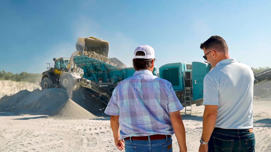 How this giant machine crushes massive loads of rock