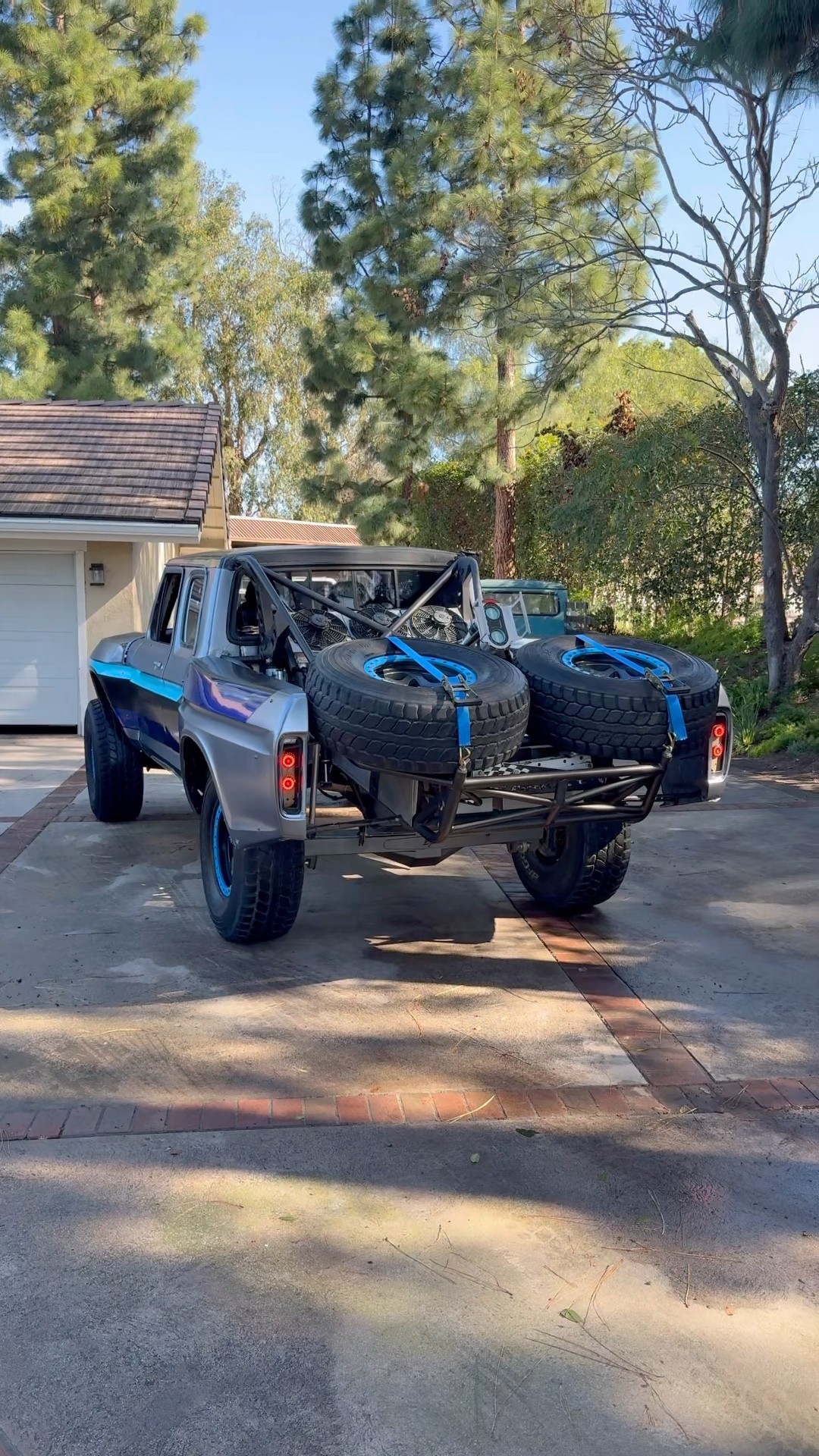 F-100 pre-runner shows its Baja off-road setup