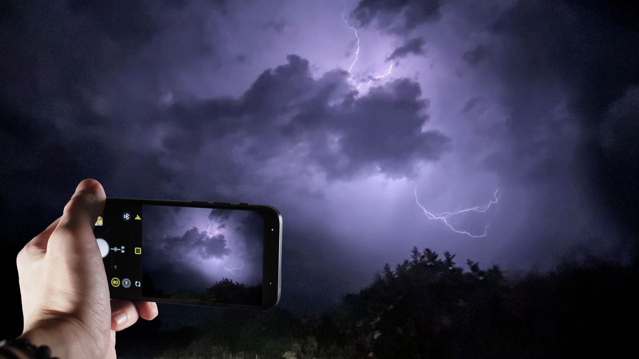 I shot these storm photos on my iPhone 13 Mini. The best camera really ...