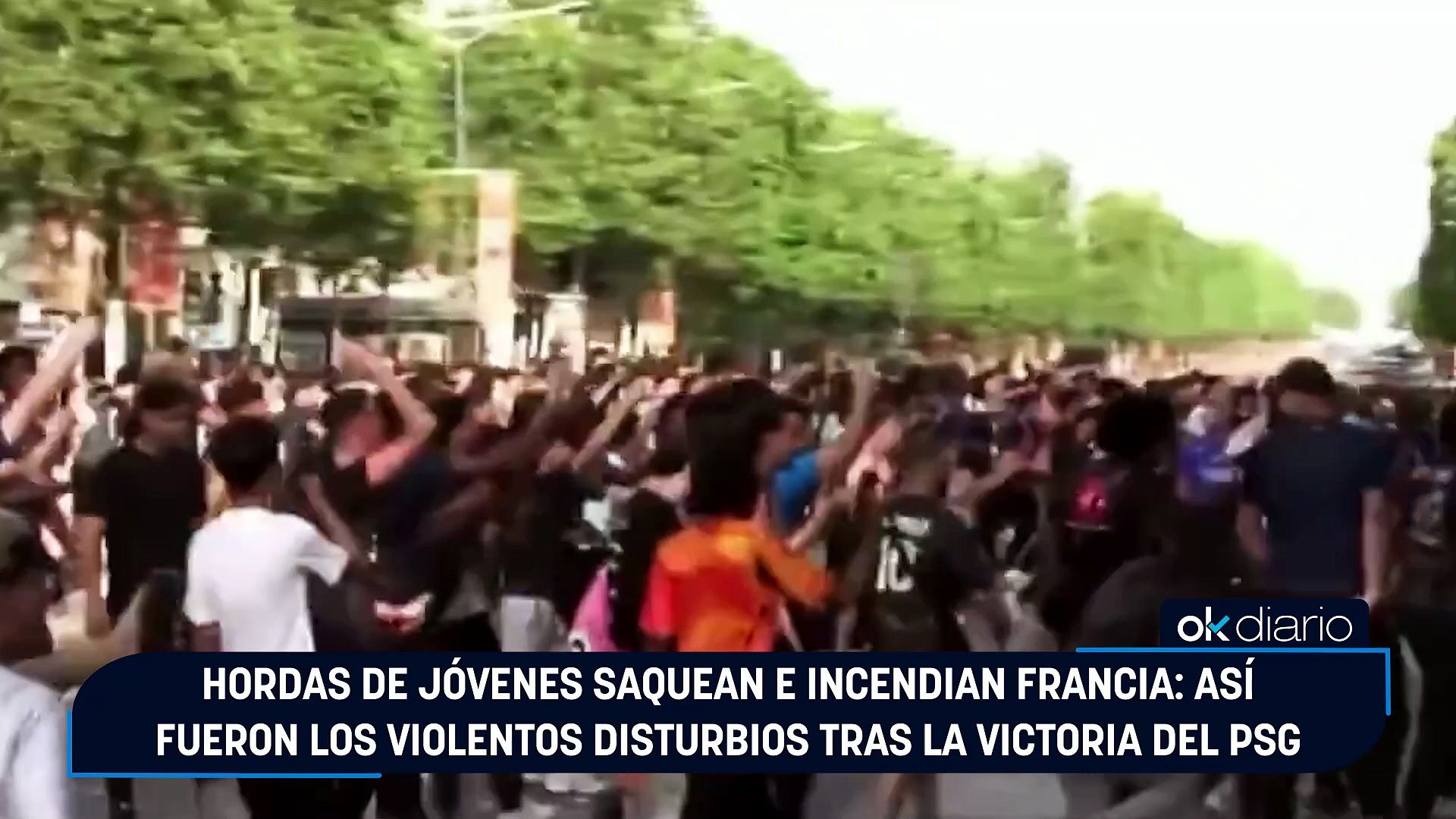 Hordas de jóvenes saquean e incendian Francia: así fueron los violentos ...