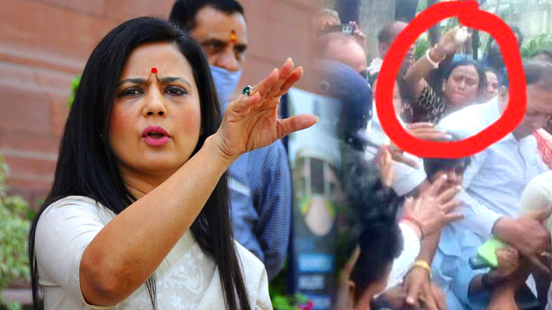 Mahua Moitra alleges BJP worker caught on camera pelting stones at ...