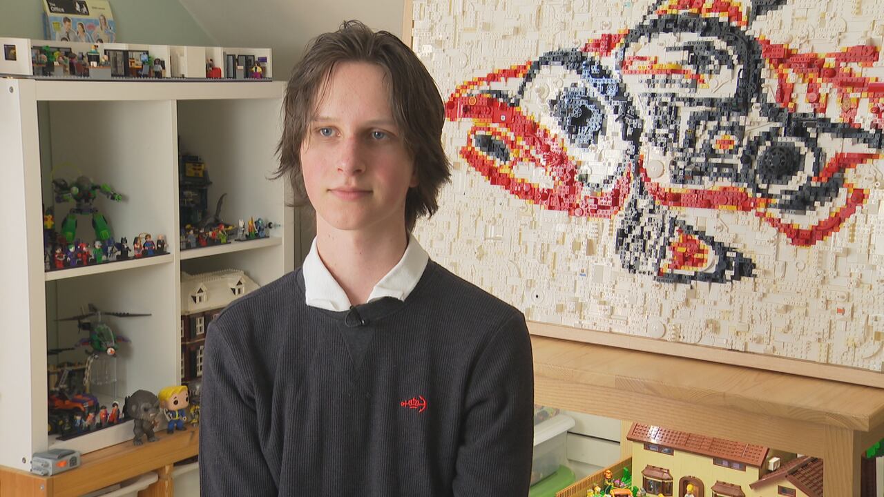 N.B. student recreates 'iconic' Bill Reid print with thousands of Legos