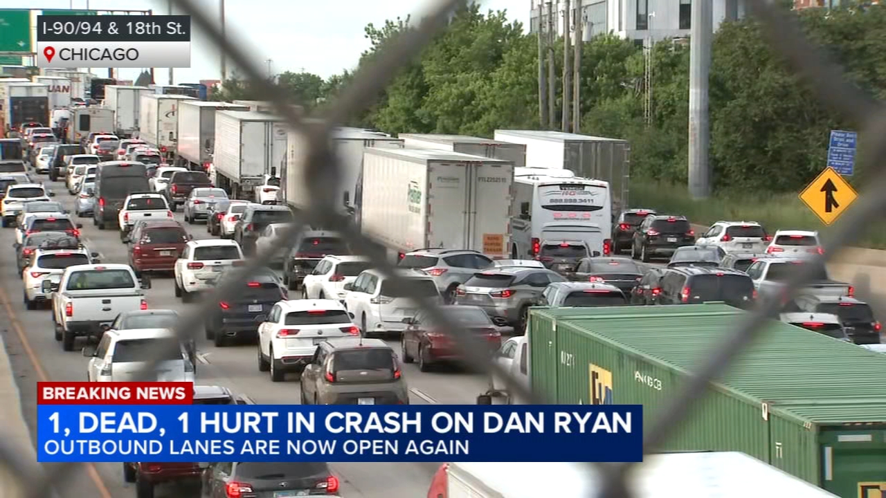 1 killed, other hurt in Dan Ryan Expressway crash on SW Side, police say
