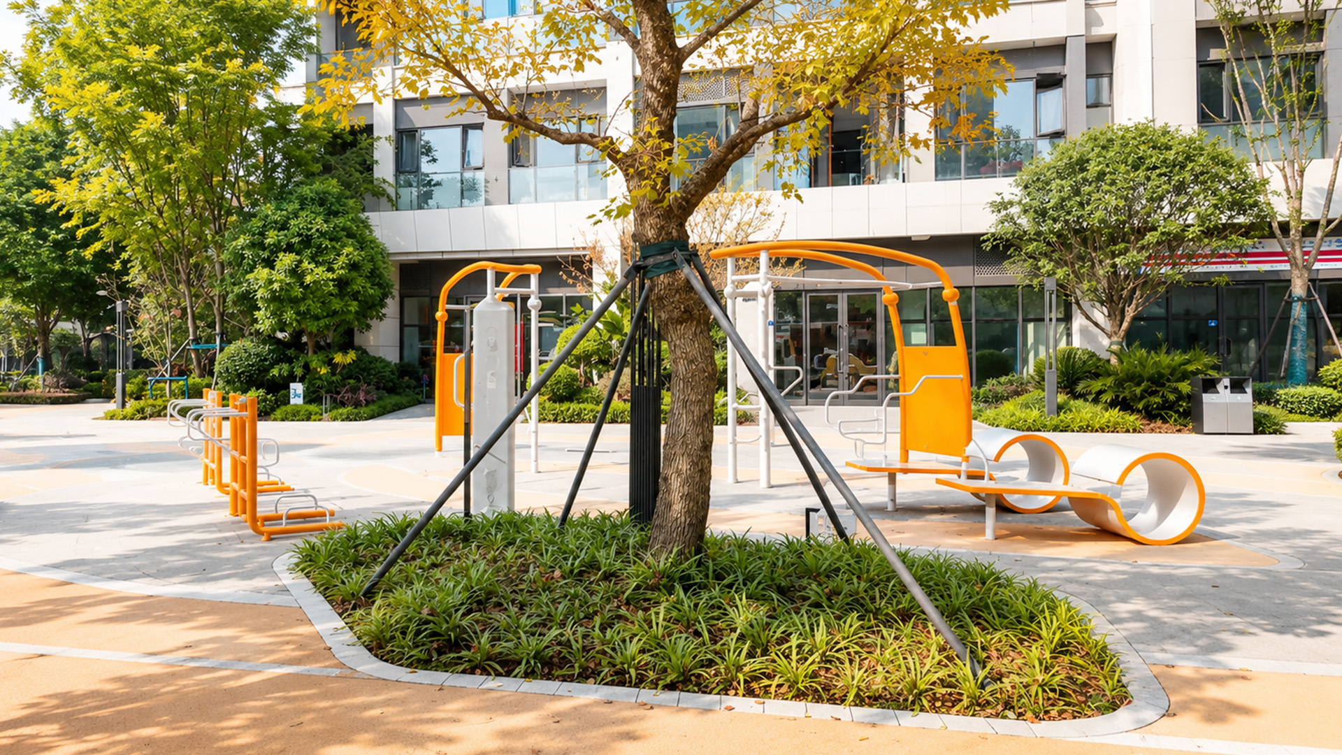 This modern Chinese neighborhood prioritizes health and nature