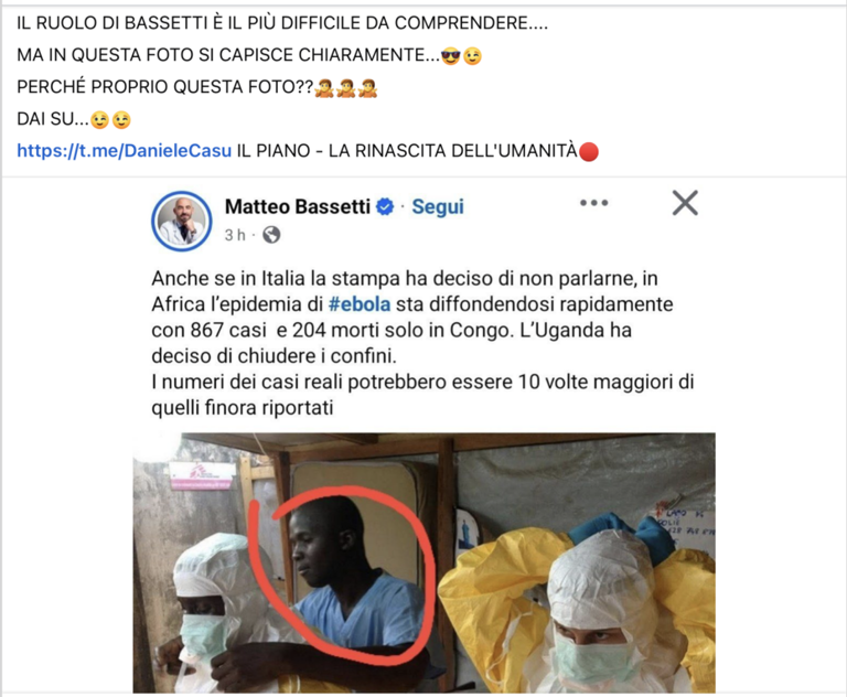 No, questa foto non dimostra che l’epidemia di Ebola sia un complotto ...