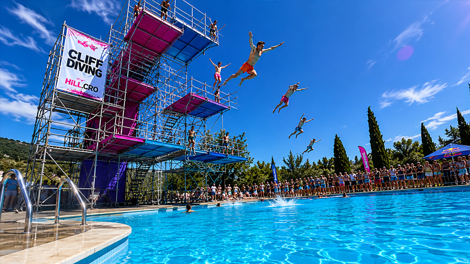 High jumps end in epic belly flop fails