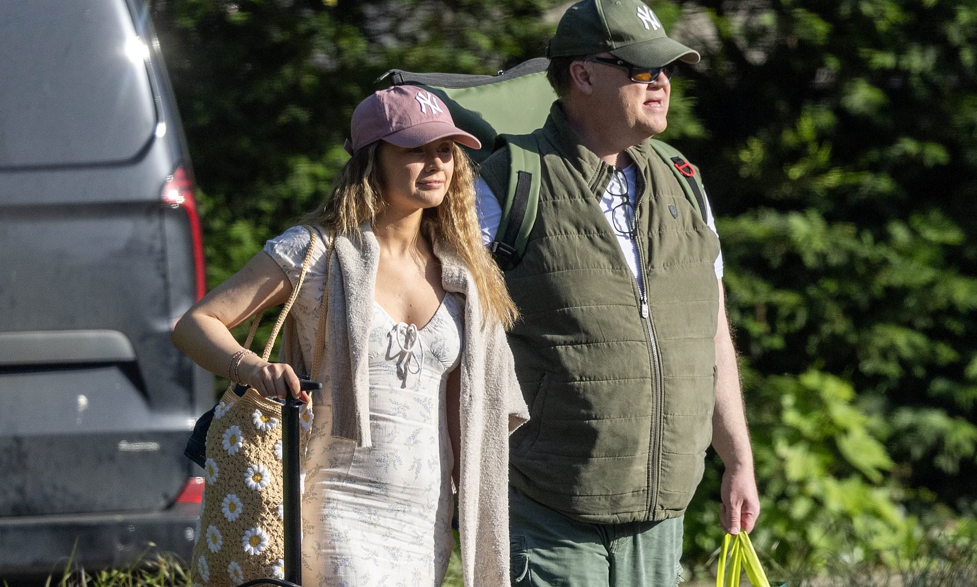 Mr Tumble, 55, arrives at hotel with girlfriend Samantha Dorrance, 34 ...