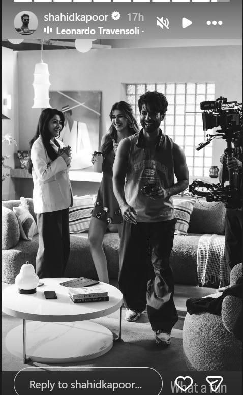Cocktail 2: Shahid Kapoor shares a happy fun photo with Rashmika ...