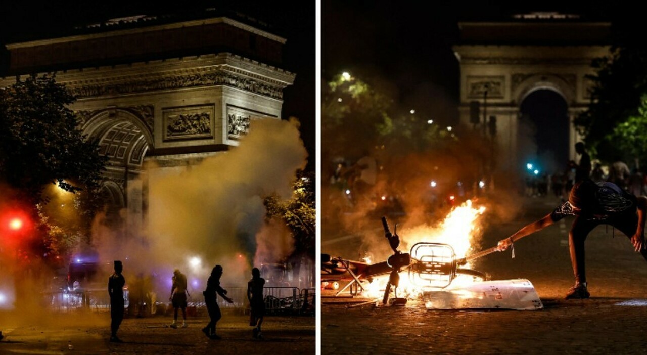 Champions League, Parigi a ferro e fuoco per i festeggiamenti: un morto ...