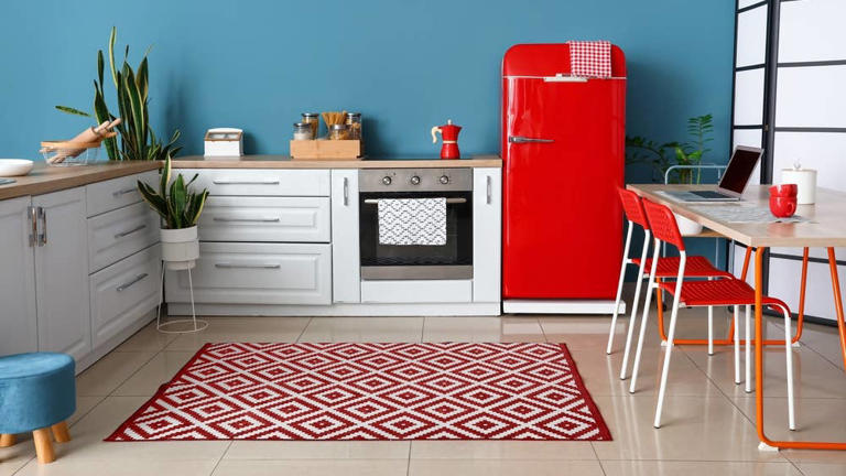 Transform your kitchen with $50 retro wallpaper: A simple DIY makeover