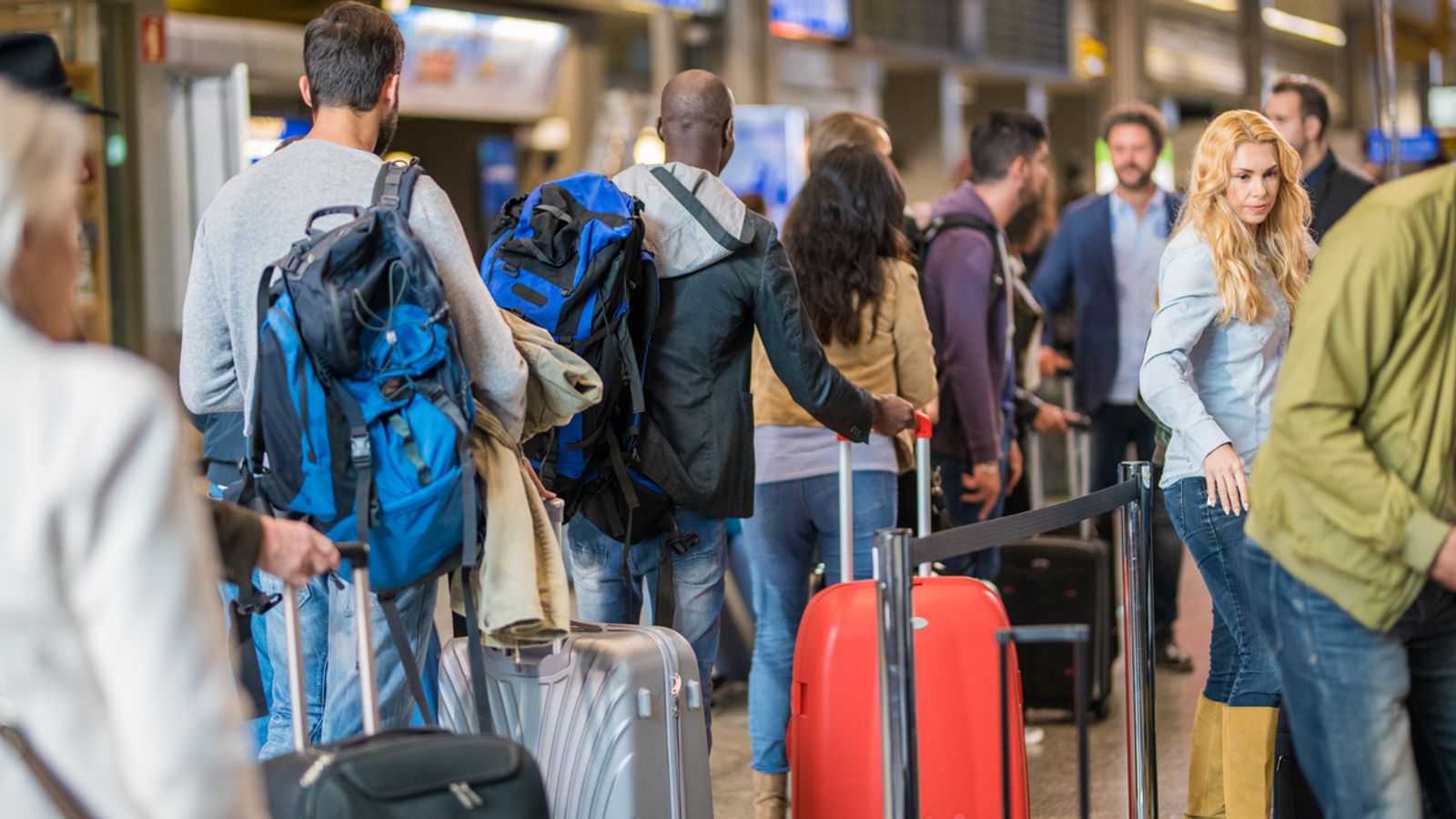 'Two types of delays' causing three-hour airport warning