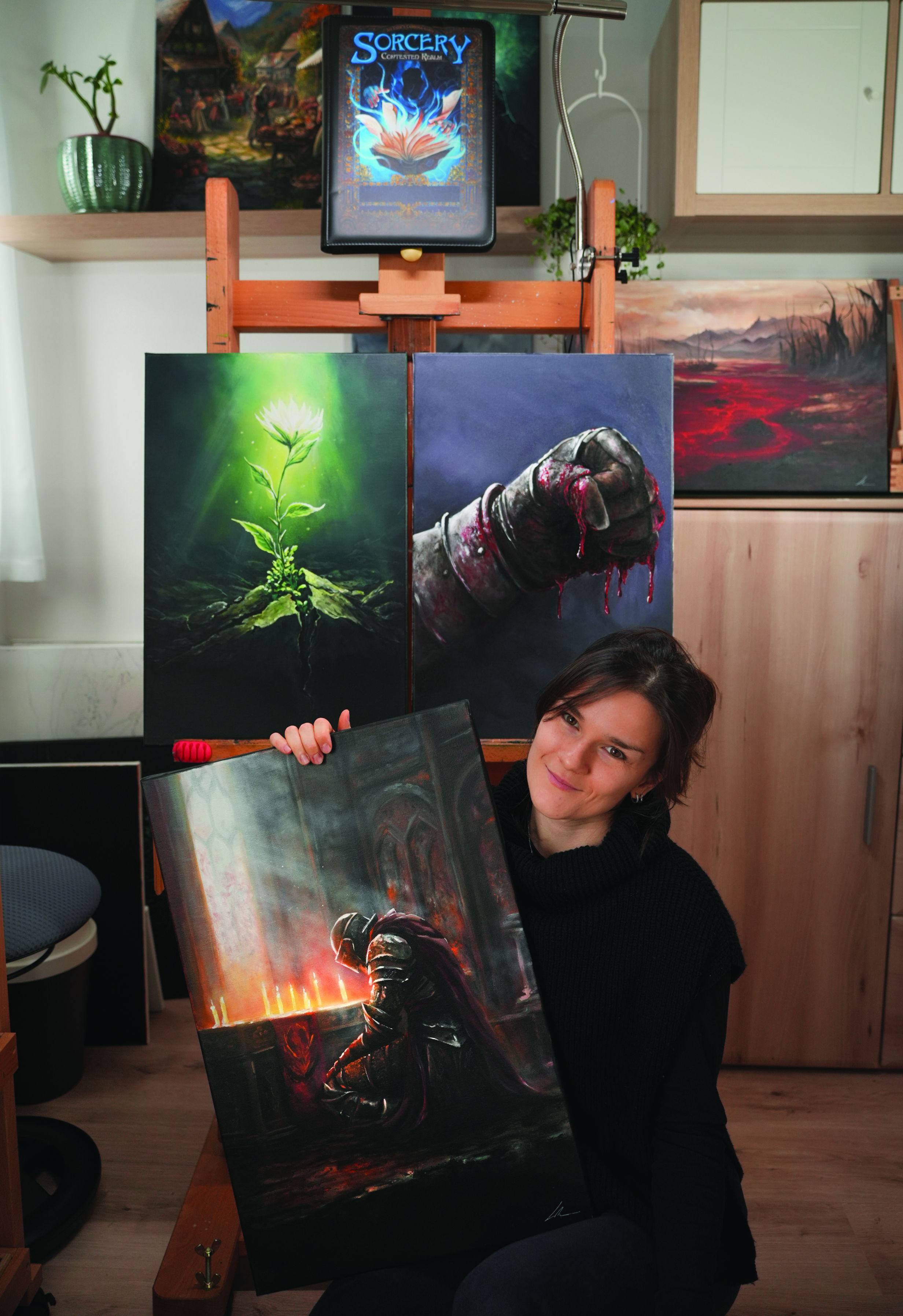 How I kitted out my art studio in a small apartment in the Austrian Alps
