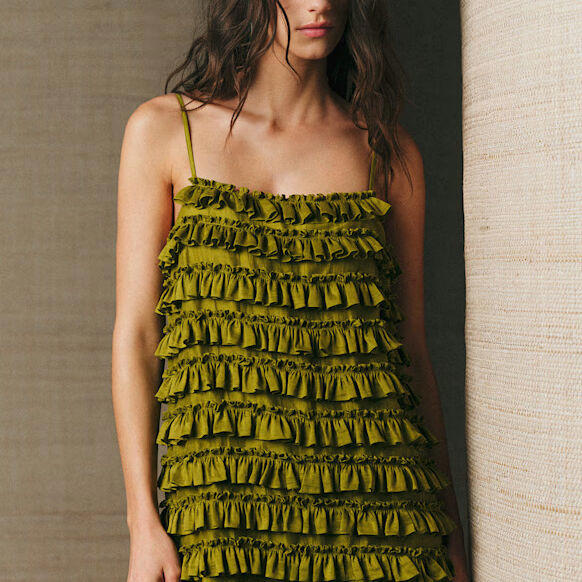 Forget bows – statement ruffles are the trending dress style we’re ...