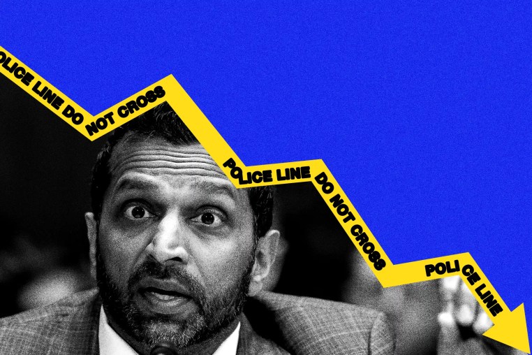 Kash Patel wrongly takes credit for falling crime rates