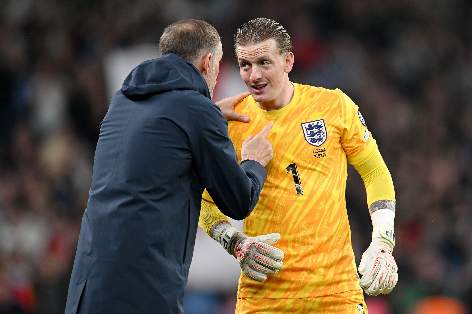Players used in Thomas Tuchel's first game as England manager
