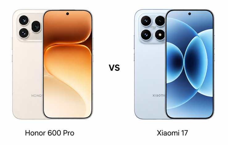 Honor 600 Pro vs Xiaomi 17 comparison: Specs, camera, battery & price