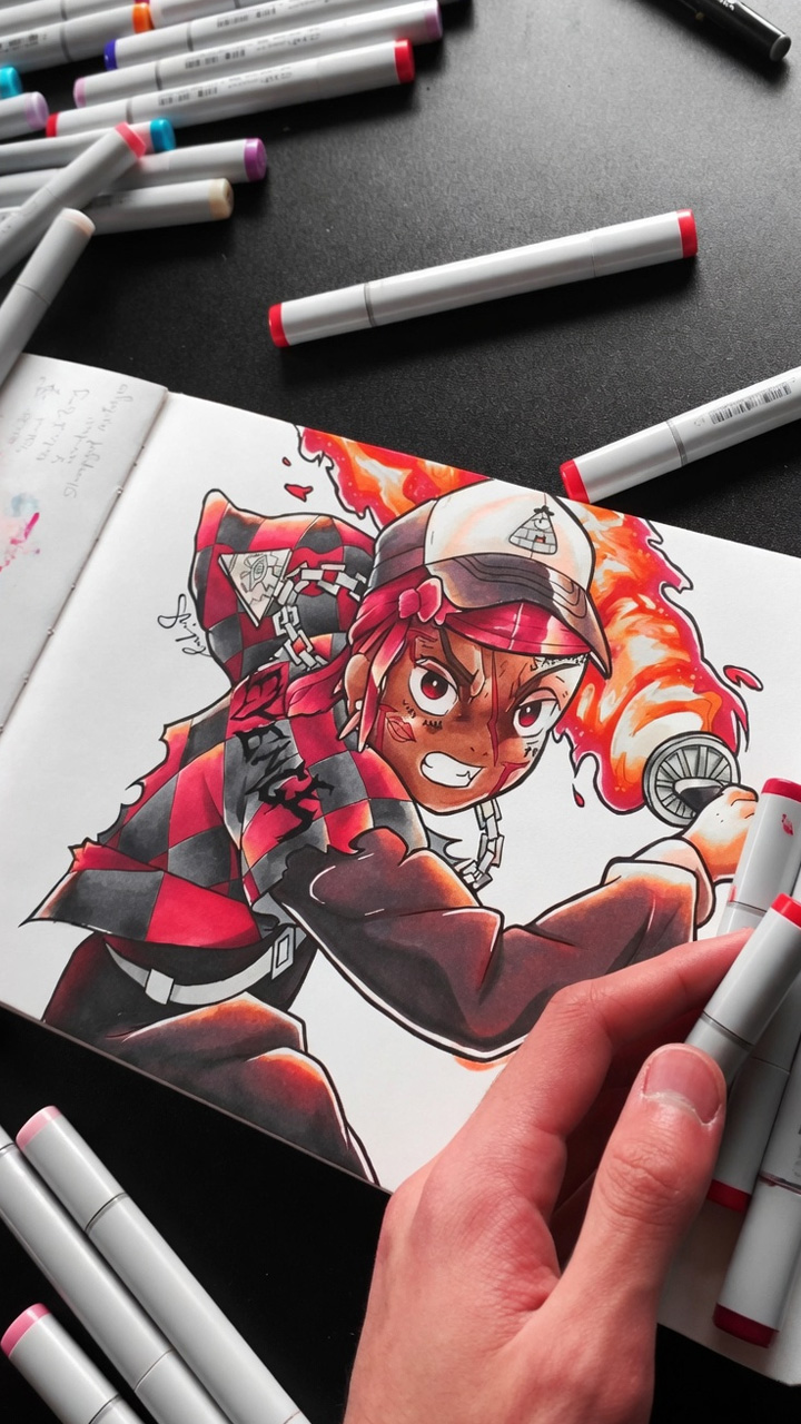 Recreating a famous rapper inside a popular anime style