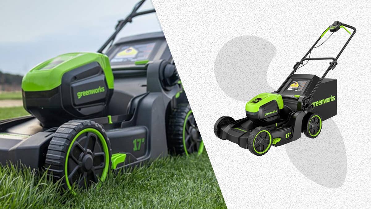 Amazon has Greenworks' fully-electric lawn mower on sale for almost 40% off