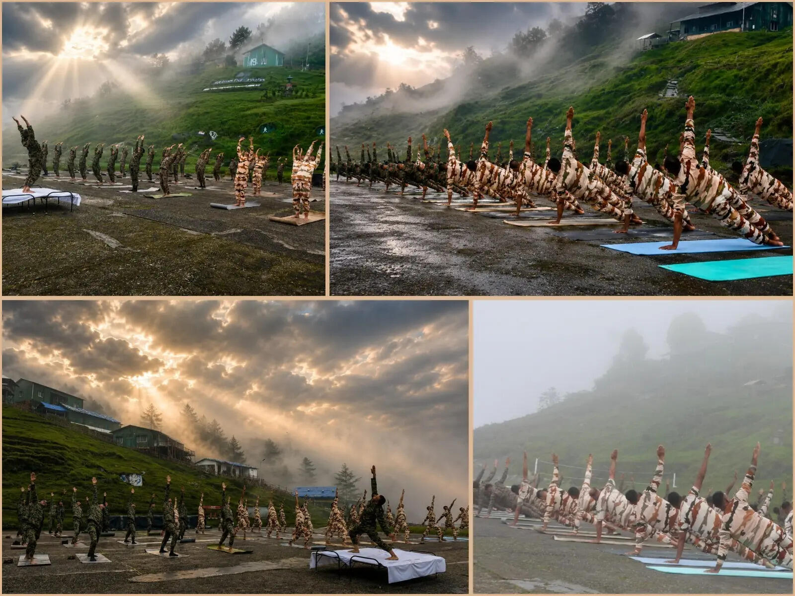 Indian Army soldiers participate in yoga session at 9,000 feet in ...