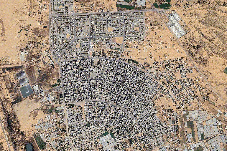 Satellite imagery shows erasure of southern Gaza as Israel expands control