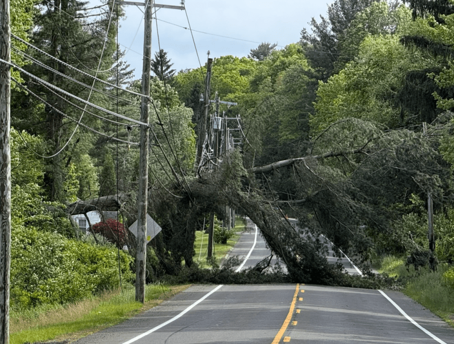 Strong winds caused power outages throughout state