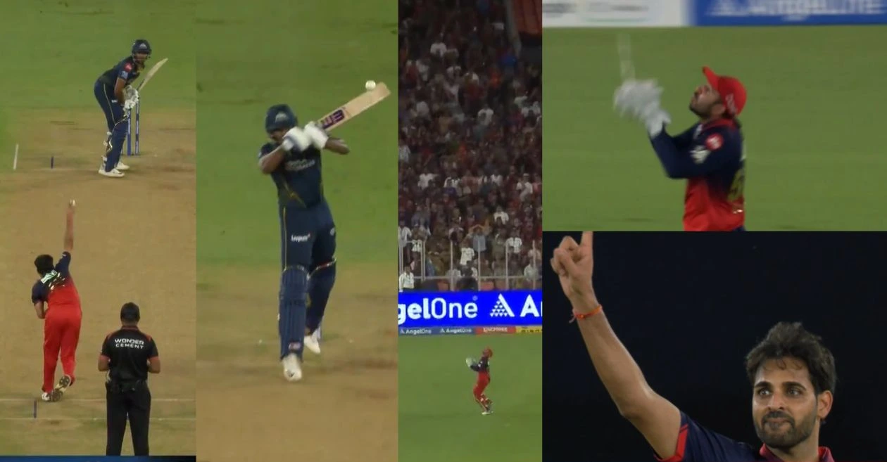 RCB vs GT [WATCH]: Sai Sudharsan falls to a brilliant backward-running ...