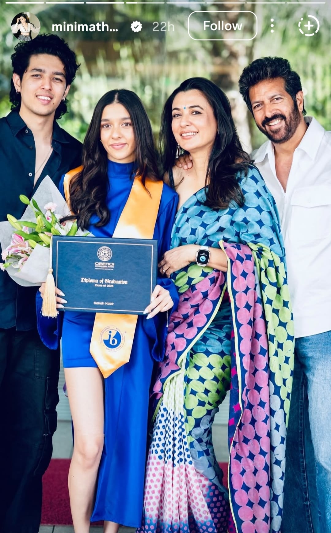 Kabir Khan, Mini Mathur celebrate daughter Sairah’s graduation: ‘Time ...