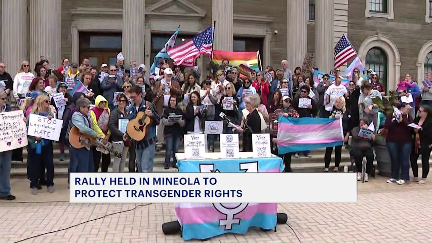 Long Islanders rally to protect transgender rights, celebrate community