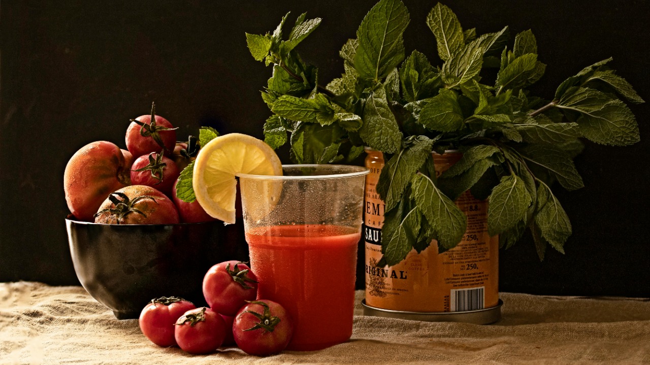 A specially formulated tomato-soy juice packed with plant compounds ...