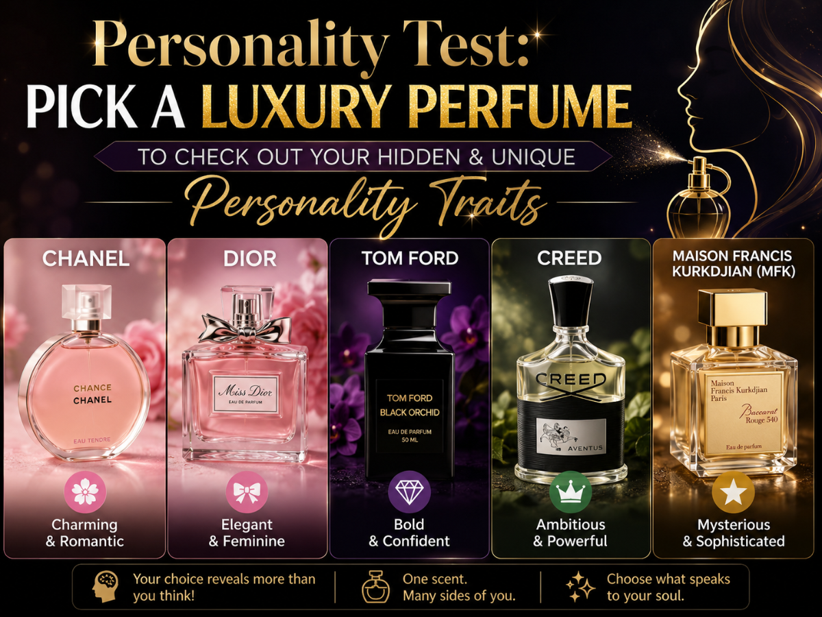 Personality test: Pick a luxury perfume to check out your hidden ...