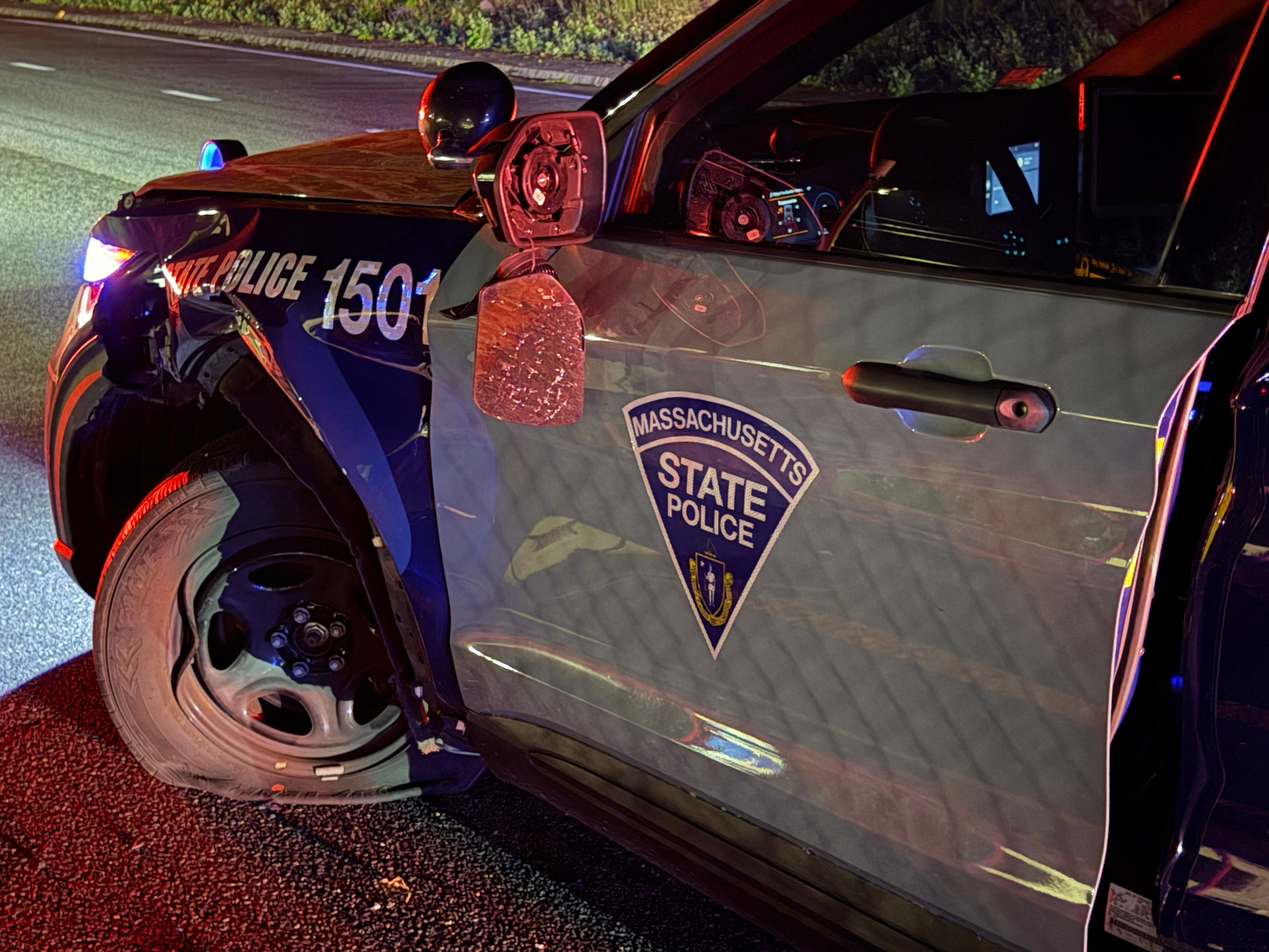 Massachusetts state police cruiser, car involved in head-on crash in ...