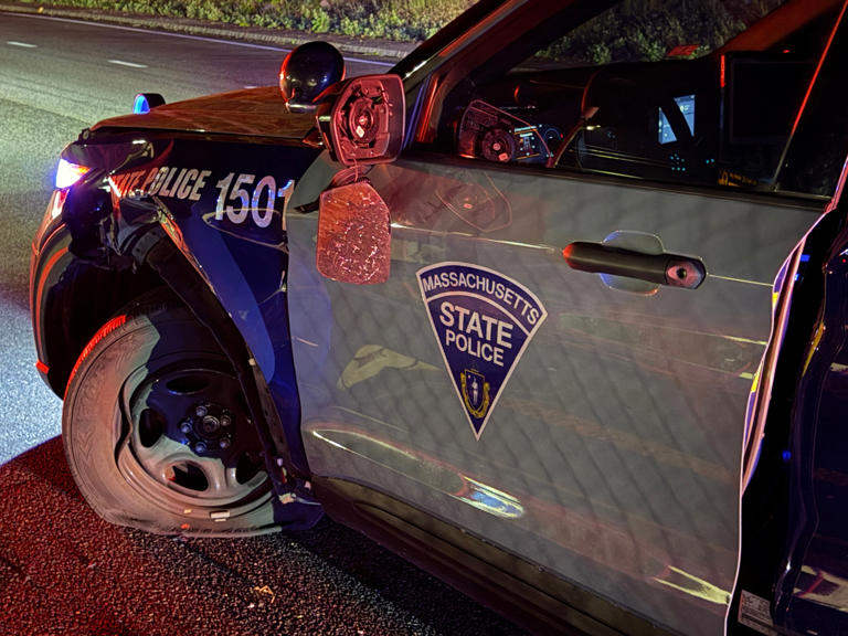 Massachusetts state police cruiser, car involved in head-on crash in ...