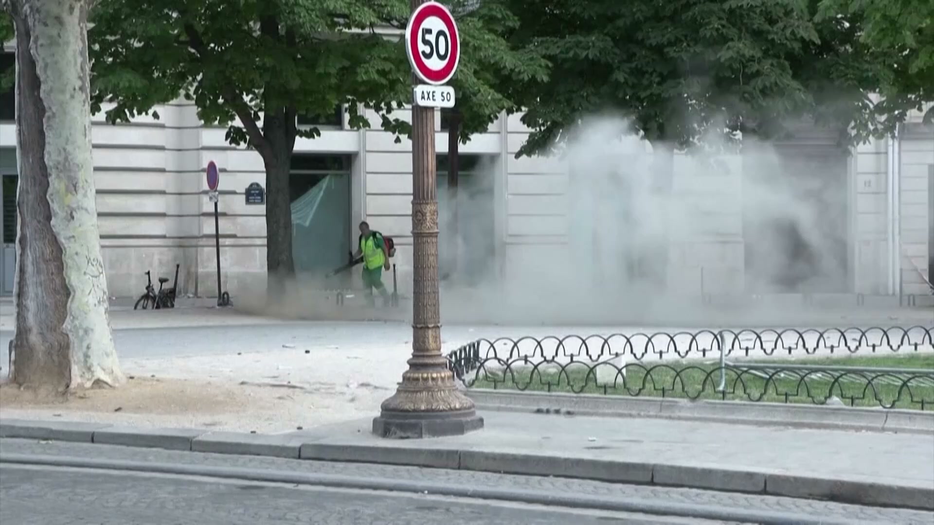 French police detain hundreds in Paris after violent celebrations of ...