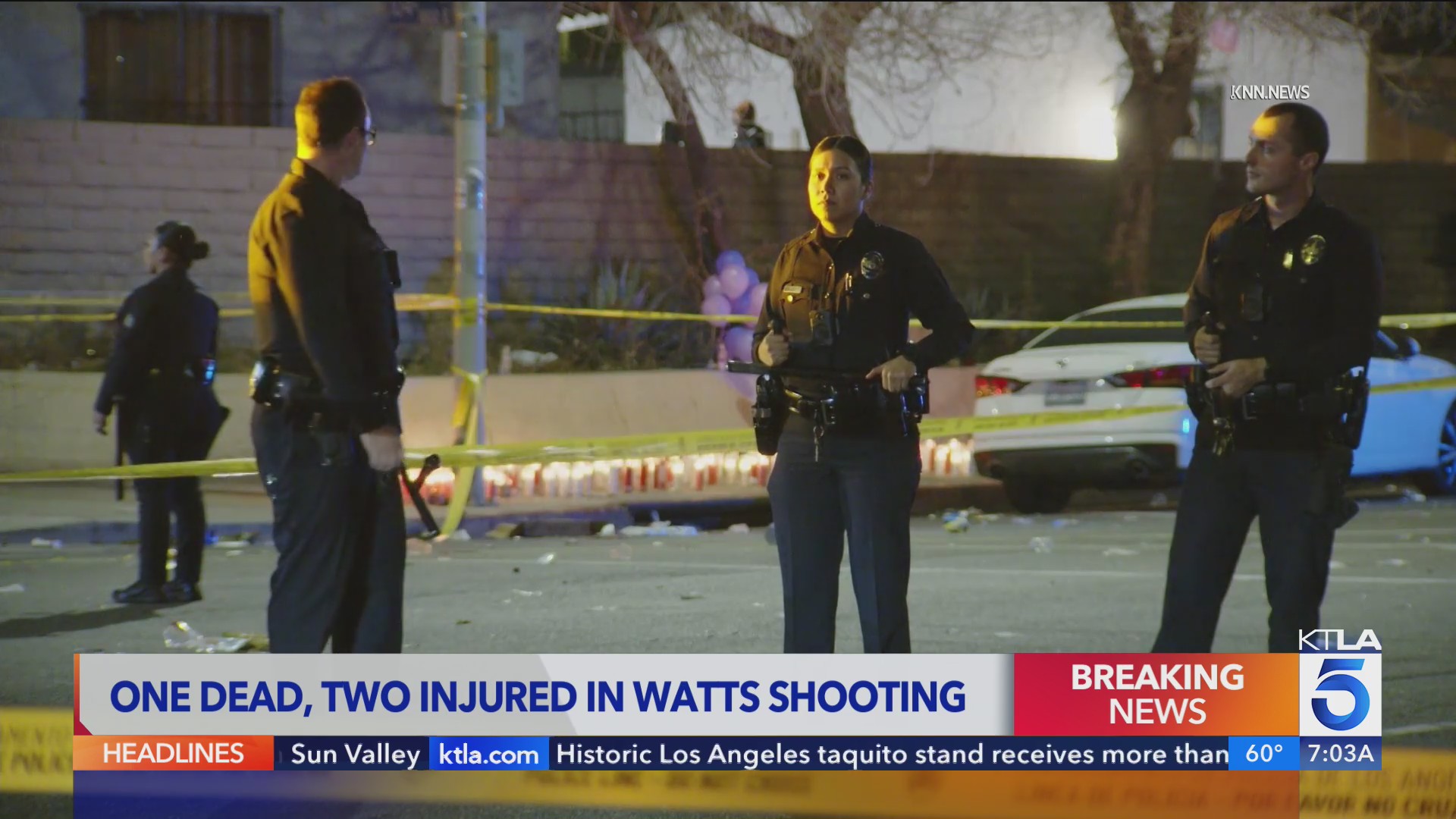 1 dead, 2 hospitalized after shooting near candlelight vigil in Watts ...