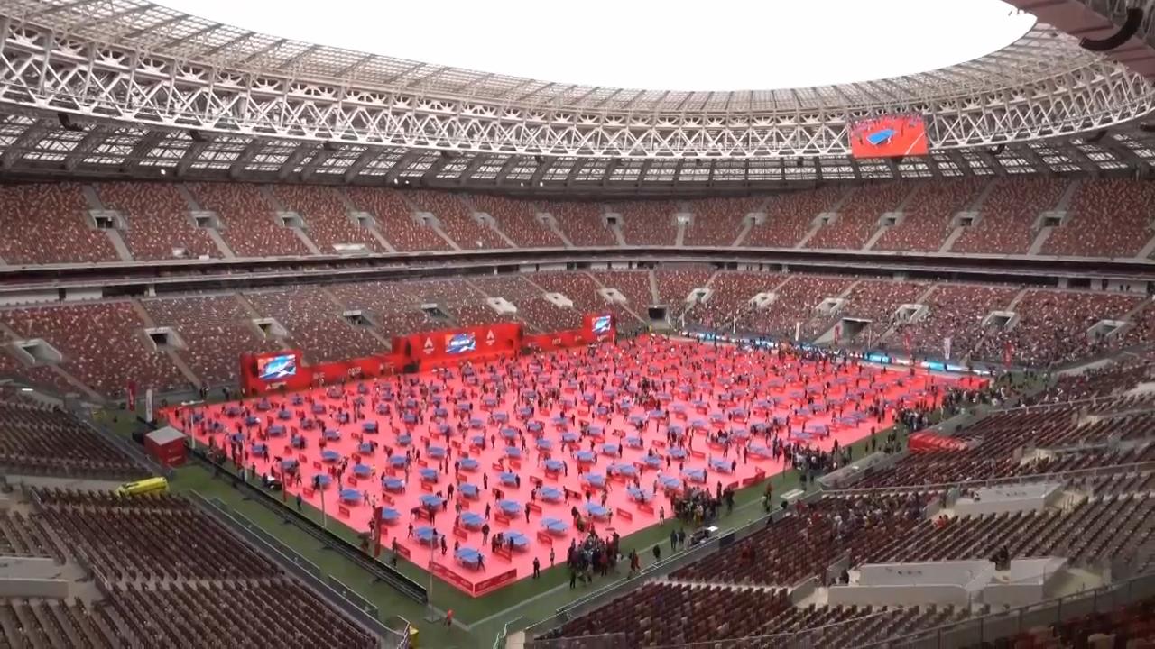 Moscow aims to set world record with mass table tennis tournament