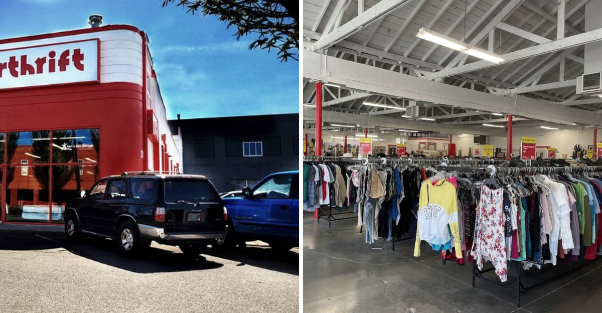 This Oregon thrift store is housed inside an old movie theater and the ...