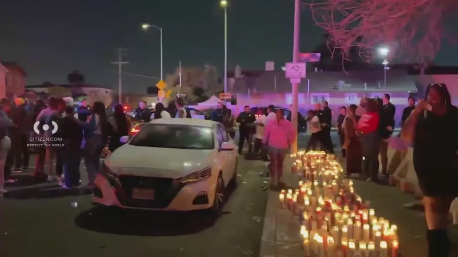 Woman shot to death during Watts vigil