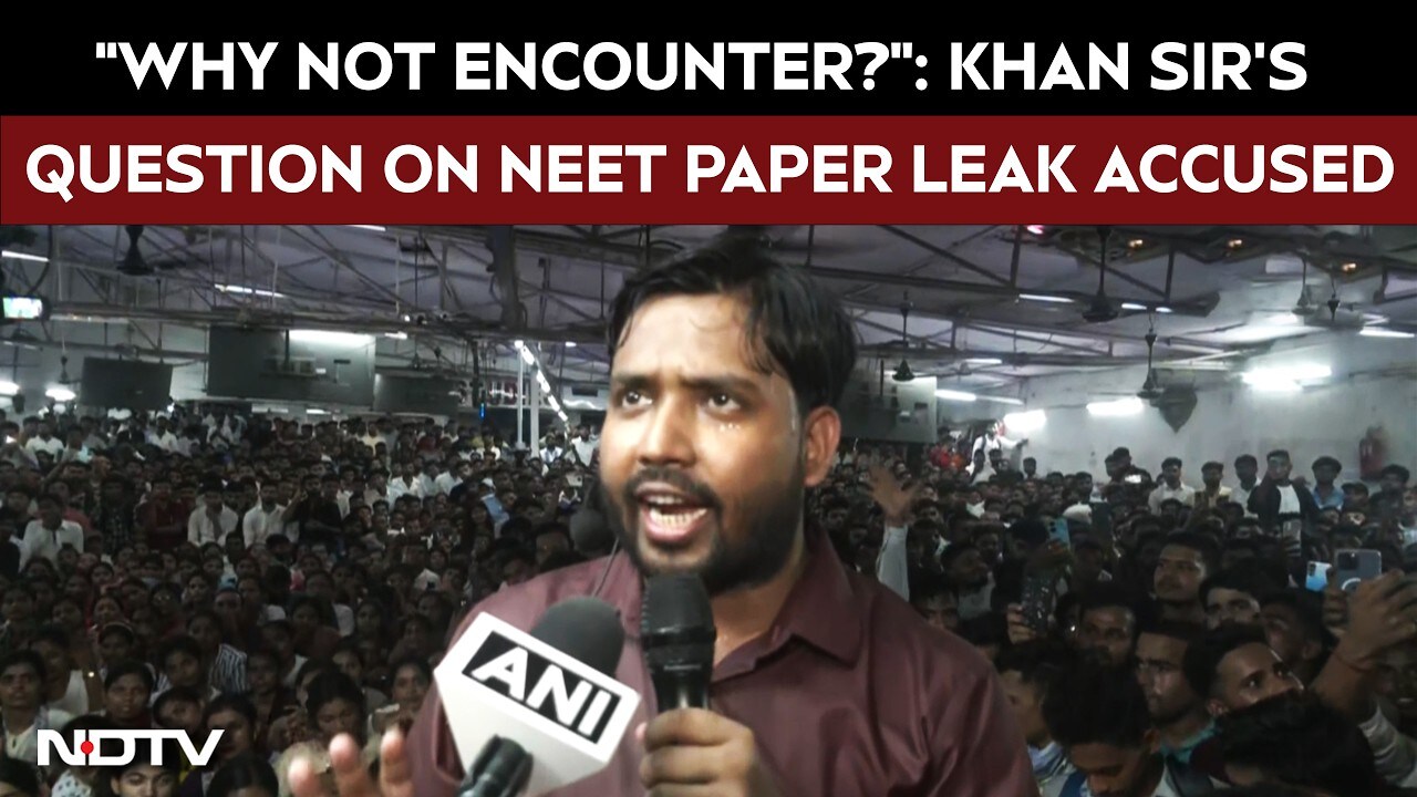 Khan Sir NEET interview | Khan Sir’s big question on NEET paper leak ...