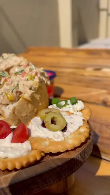 Easy party appetizers with creamy spreads and fresh toppings