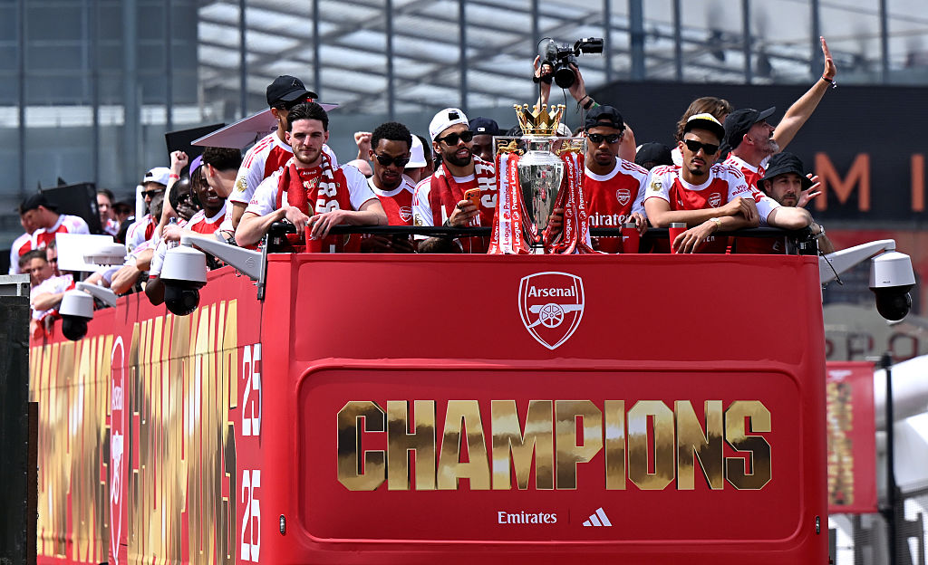Myles Lewis-Skelly sends inspirational message to fans at Arsenal parade