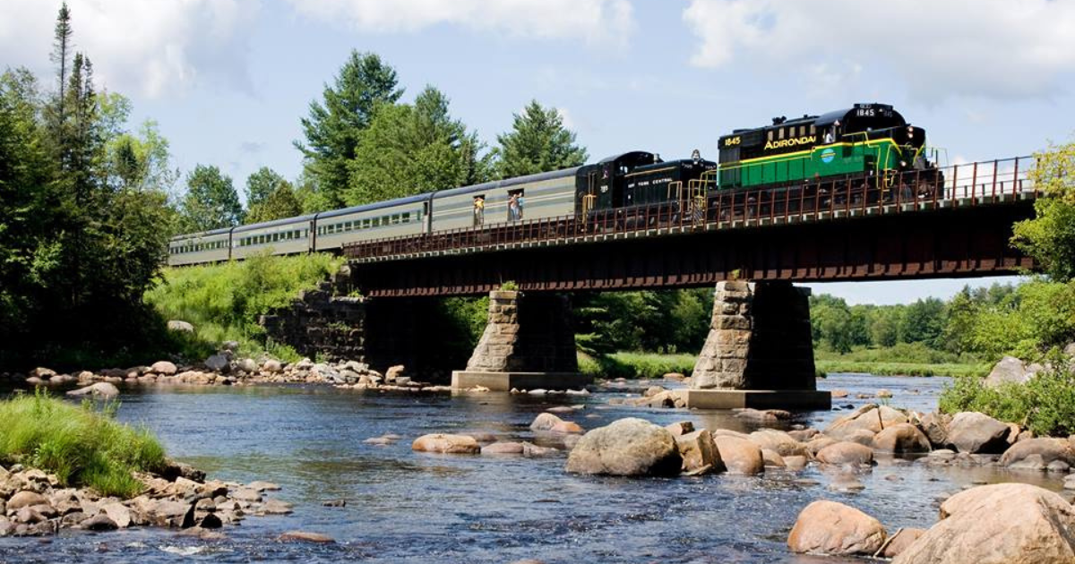 This scenic Adirondack train ride shows off New York's best views