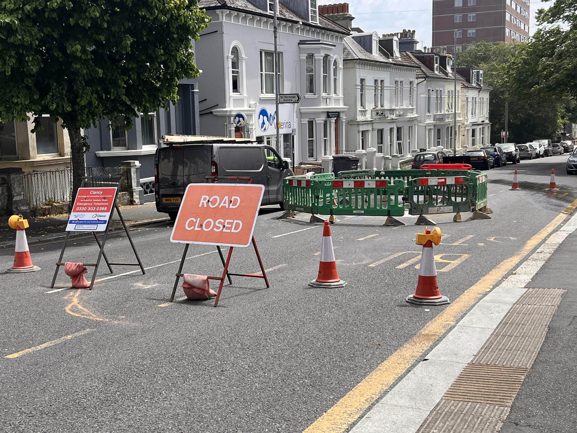 Water leak which closed St Leonards road repaired