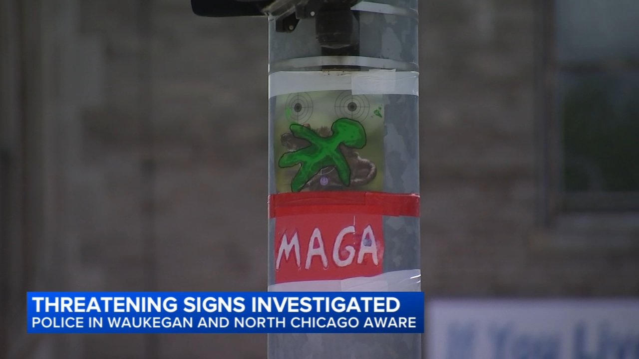 Signs appearing to threaten immigrants pop up in Waukegan, North ...