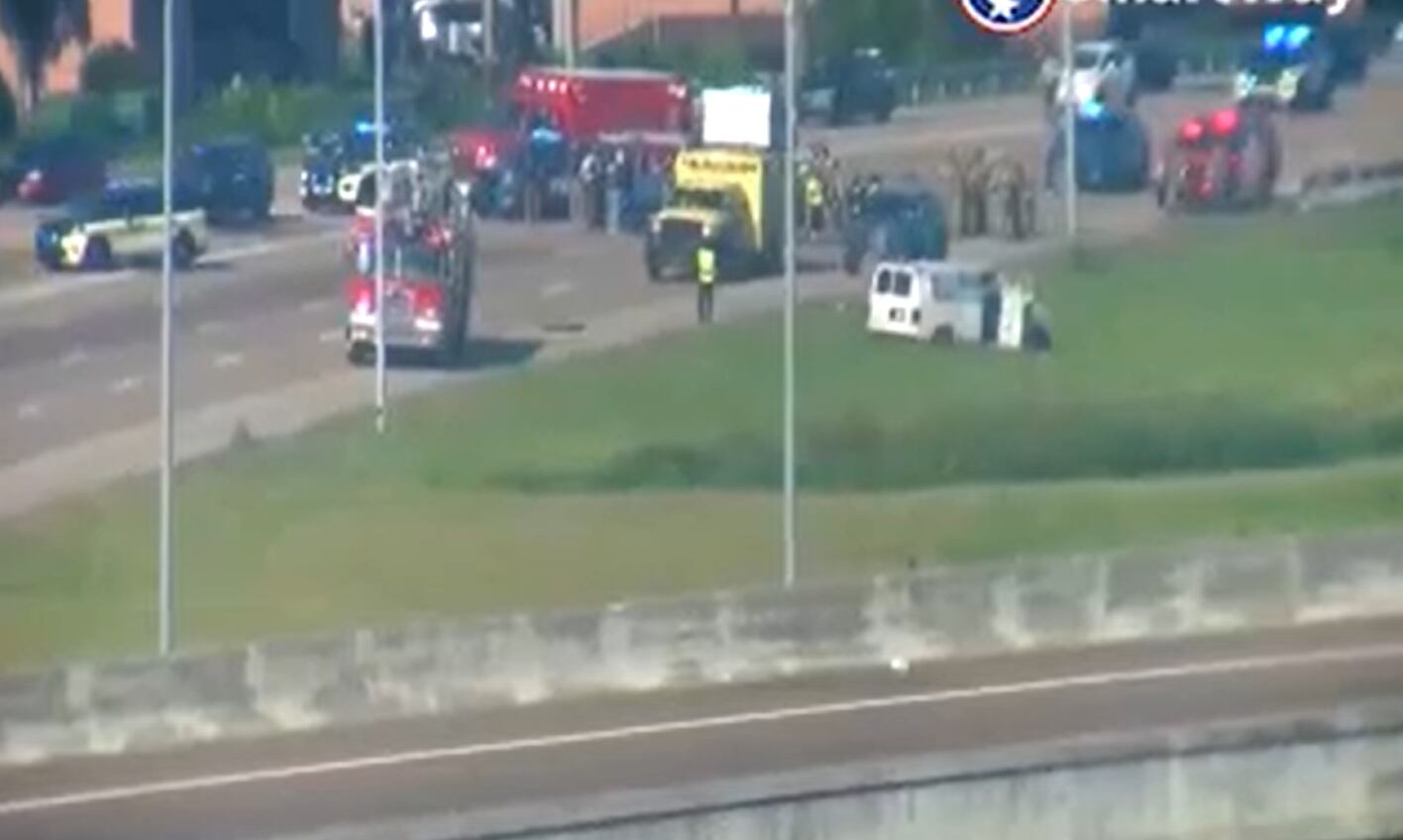 Large police presence on Lamar and I-240 causing traffic delays