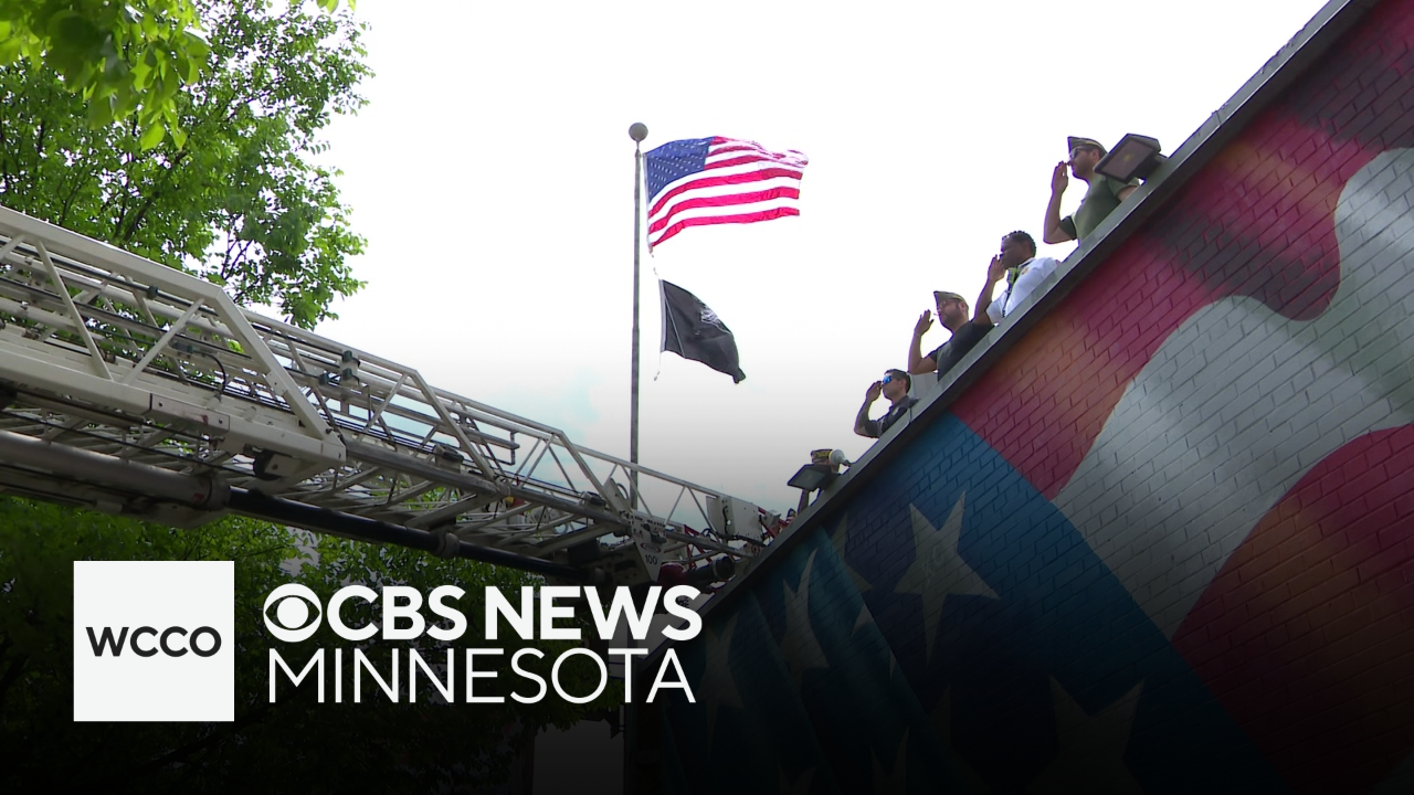 Minneapolis fire truck helps replace Uptown VFW flag