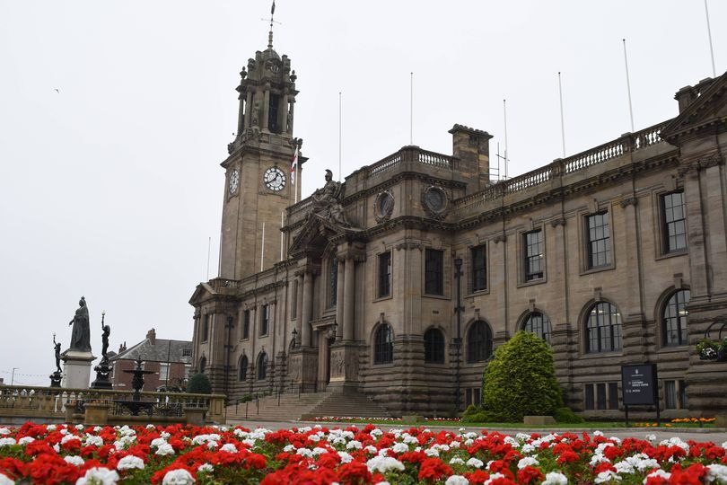 Tyneside Town Hall clock tower to get scaffolding for 'essential ...
