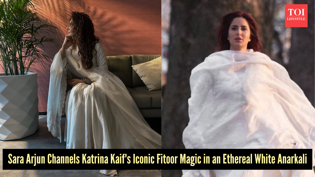 Sara Arjun's white anarkali is a love letter to Katrina Kaif's iconic ...