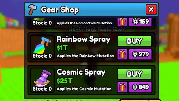 How to get cosmic spray in Build a Ring Farm Roblox and apply the best ...