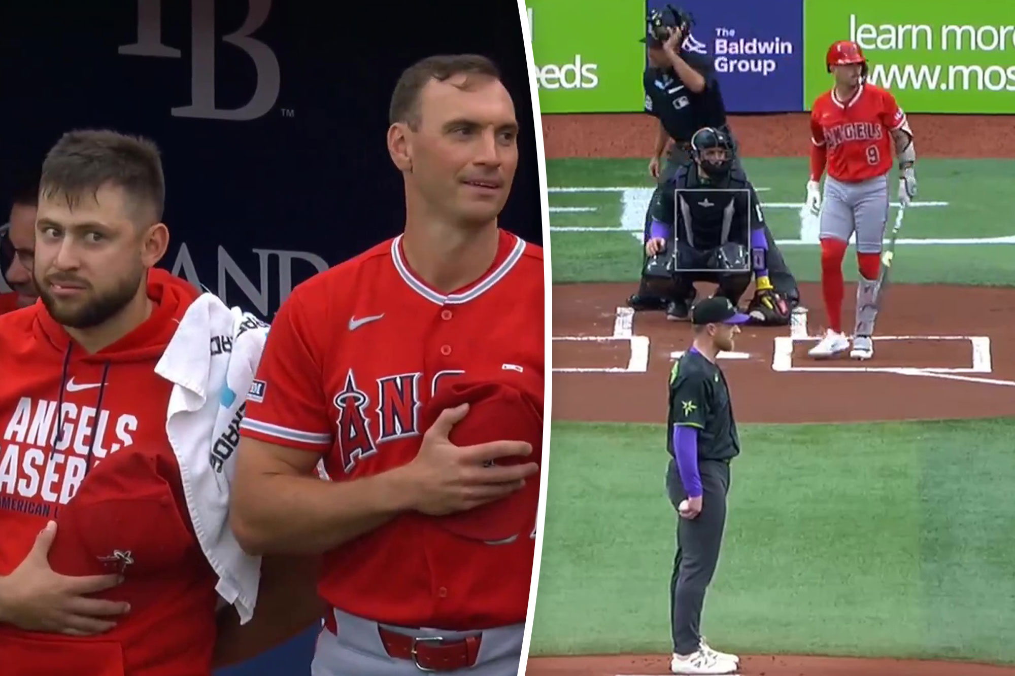 Angels pitcher Brent Suter, Rays players ejected for bizarre national ...